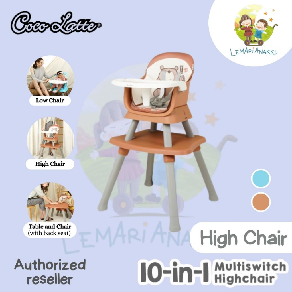 Jual Kursi Makan Anak Bayi Cocolatte Highchair Multi Switch 10 in 1 ...