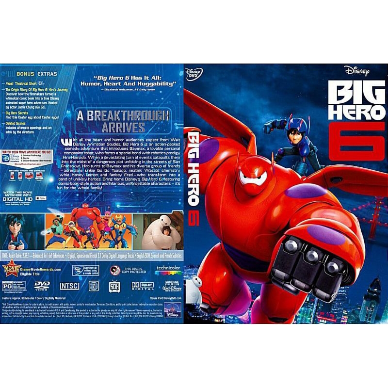 Jual KASET DVD ANAK2 FILM BIG 6-KASET FILM BIOSKOP TERBARU BIG HERO 6 ...