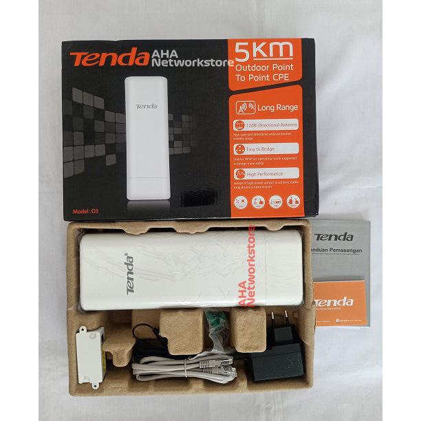 Jual Tenda O3 Tenda 03 Versi3 Wireless Outdoor 2.4Ghz 300Mbps Tenda O3 ...
