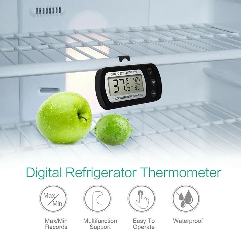 Jual termometer digital freezer kulkas chiller refrigerator cold ...