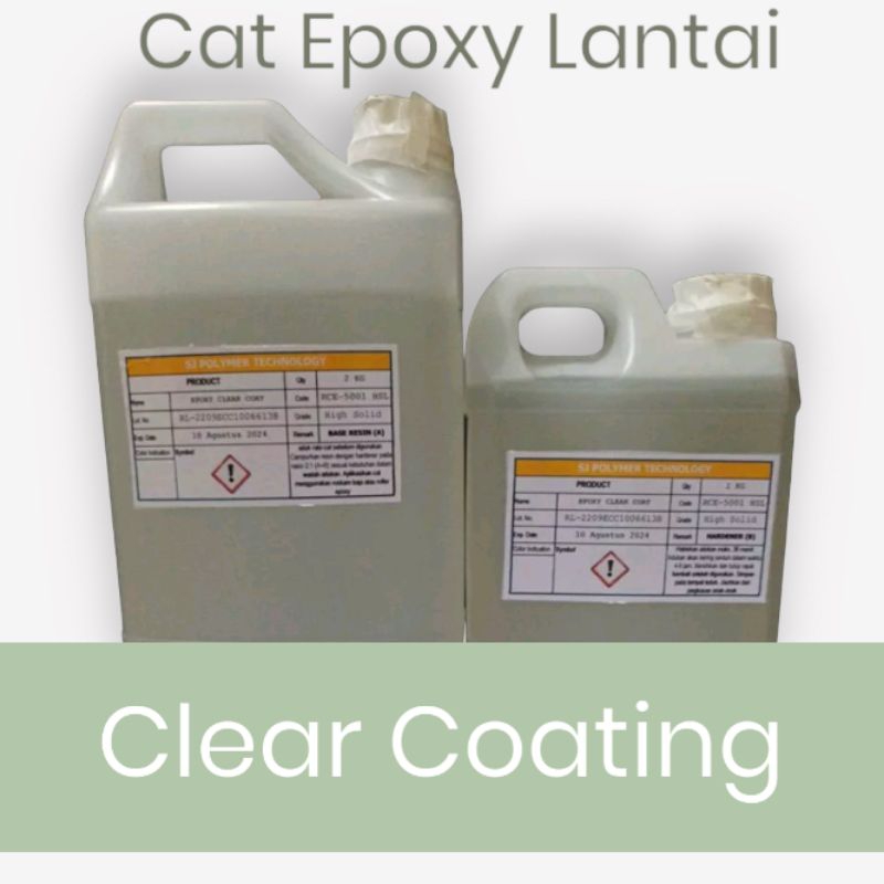 Jual cat epoxy clear-cat epoxy bening-epoxy lantai untuk coating beton ...