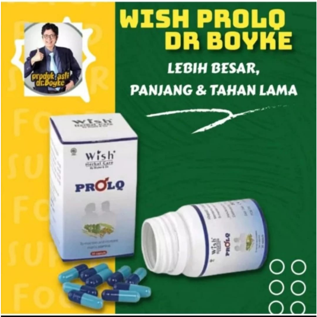 Jual WISH PROLQ ASLI DR BOYKE 100% ORIGINAL - OBAT MULTIVITAMIN PRIA ...