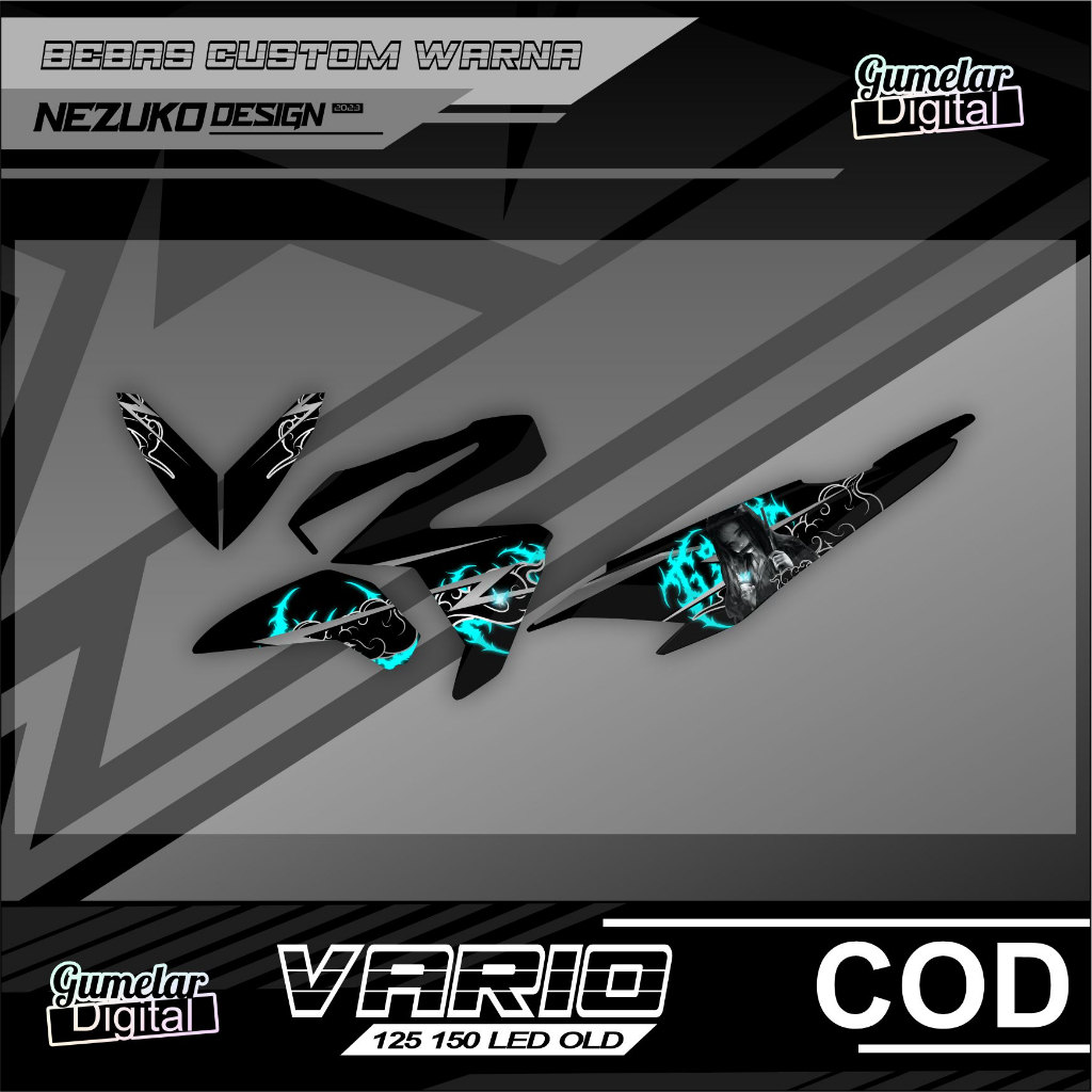 Jual STRIPPING SIMPEL HONDA VARIO 125 150 LED OLD NEZUKO DEMON SLAYER ...