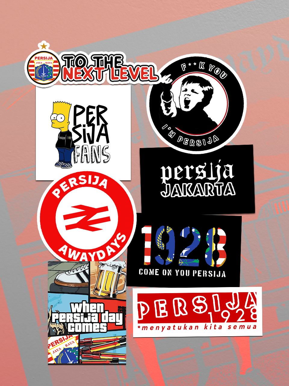Jual Sticker Pack Persija Jakarta Macan Kemayoran (Isi 8) | Shopee ...