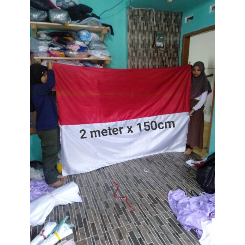 Jual bendera jumbo uk: 1.5M x 2.Meter | Shopee Indonesia