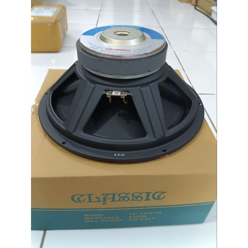 Jual Speaker 12 inch 1240 Classic Biru watt 500 mid reing | Shopee ...
