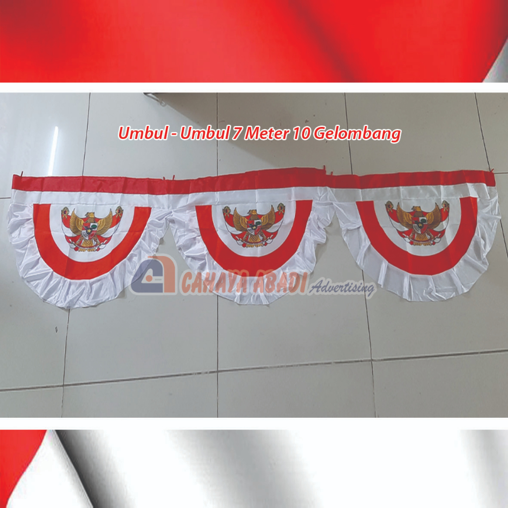 Jual Bendera Merah Putih Umbul Umbul Garuda 7m | Shopee Indonesia