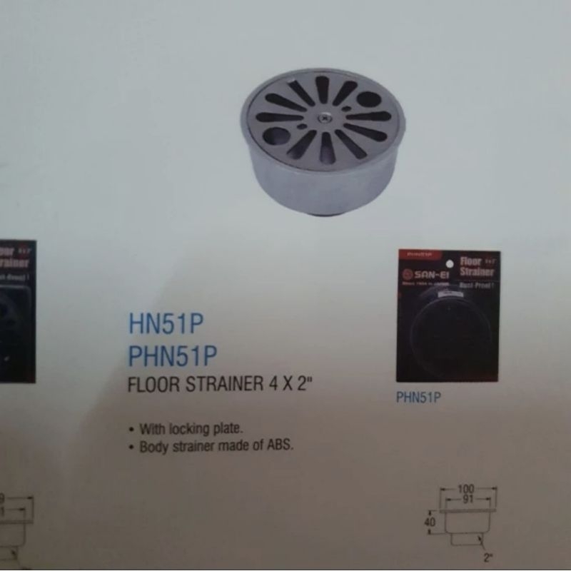 Jual saringan got pembuangan air floor drain strainer kamar mandi Sanei bulat HN51P | Shopee ...