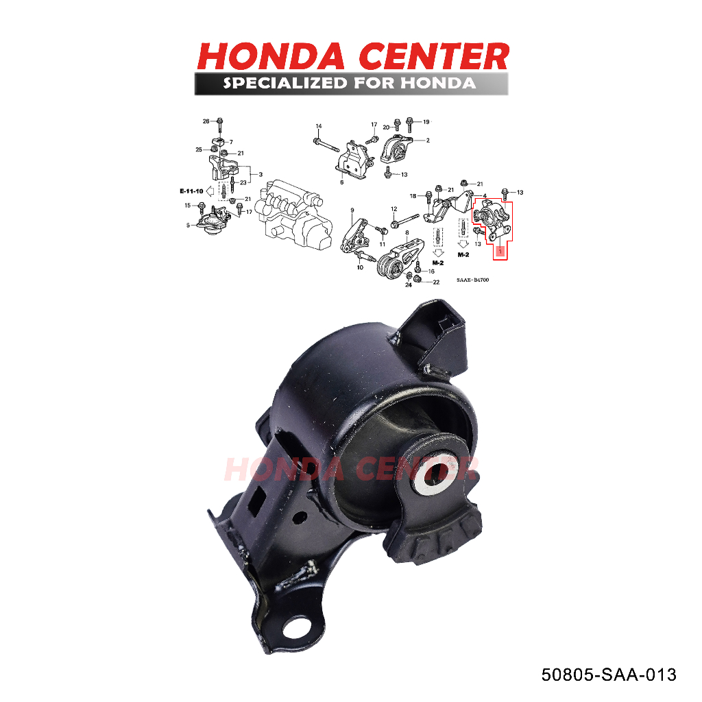 Jual Engine Transmisi Mounting Gantungan Kaki Pangkuan Mesin Kiri Atas Honda Jazz Gd3 City Gd8 ...