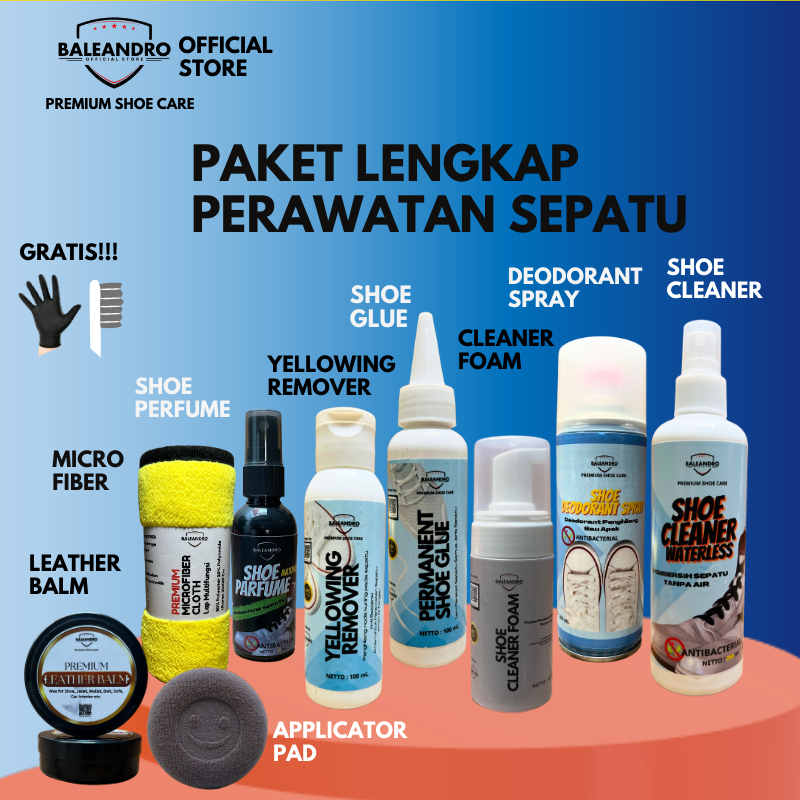 Jual Paket Perawatan Sepatu Lengkap, Shoe Cleaner,Shoe foam,yellowing ...