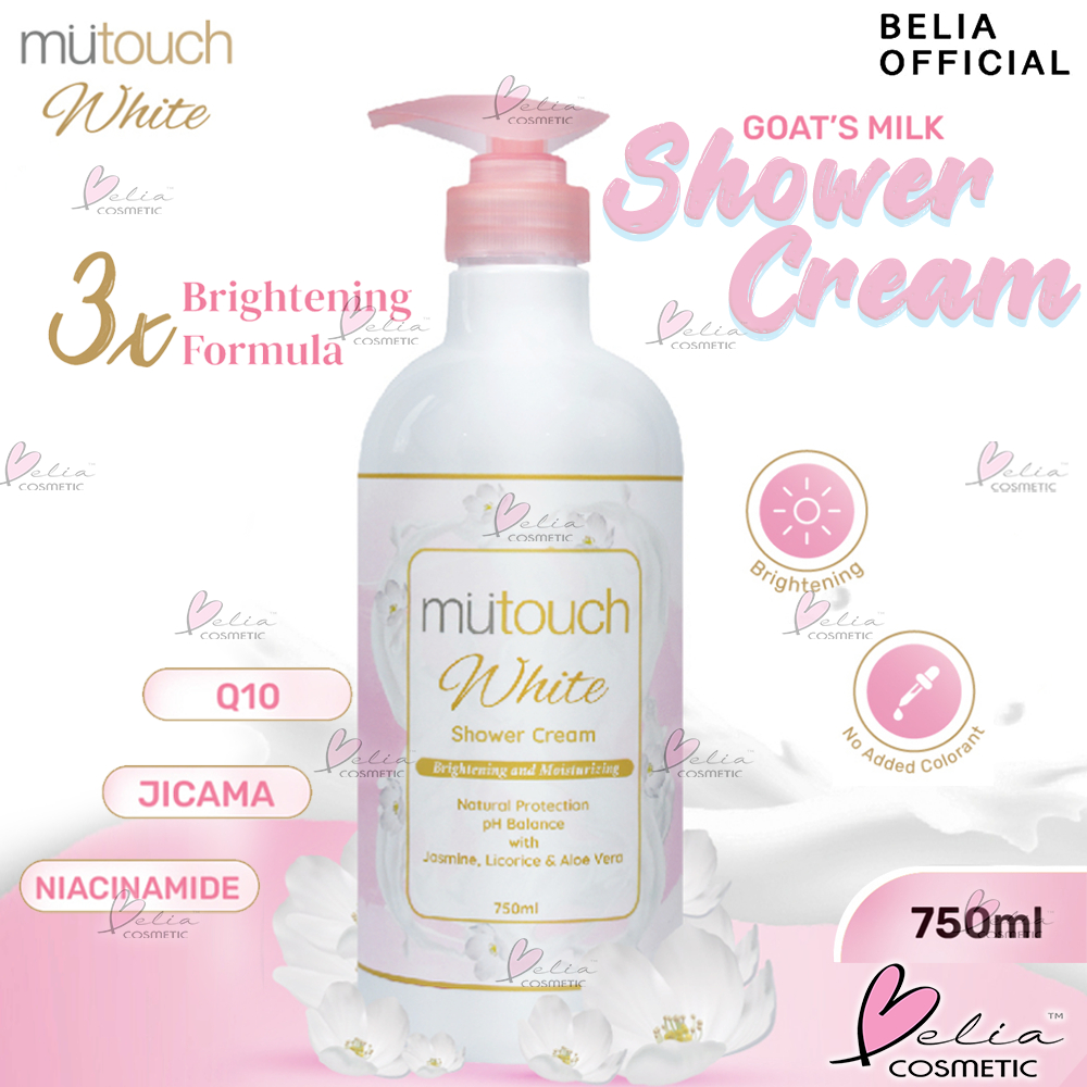 Jual BELIA MUTOUCH White Shower Cream Brightening and Moisturizing ...