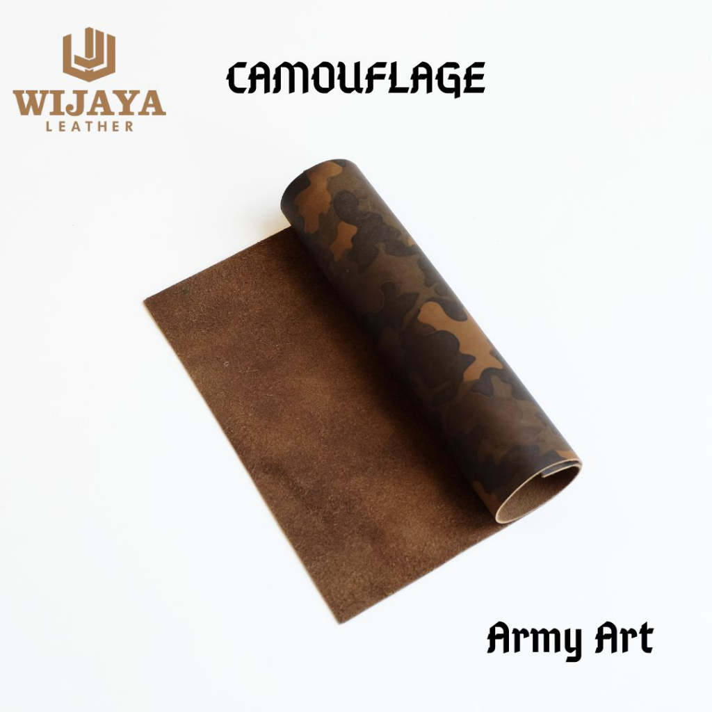 Jual Cow Leather/Kulit Sapi Camouflage Army Art/Motif Angkatan Darat ...