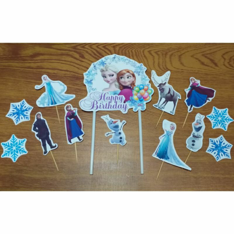 Jual Toppercake Frozen princess birthday ultah happy birthday | Shopee ...