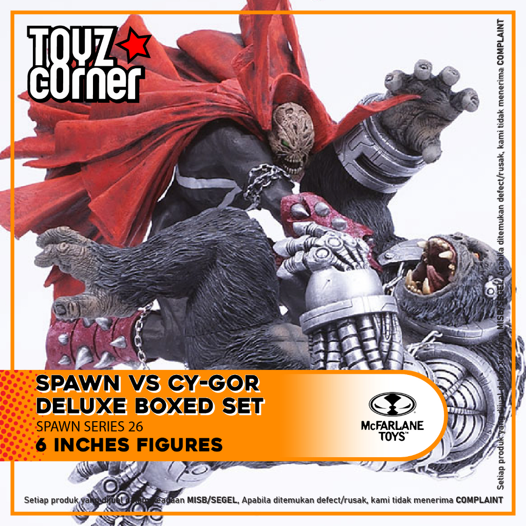 Jual Toyz Corner - Mcfarlane Toys 6 Inch Figure Spawn VS Cy-Gor Deluxe Box Set | Shopee Indonesia