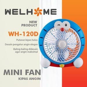 Jual Kipas Angin Karakter DORAEMON WELHOME WH-120D Garansi Resmi ELC ...