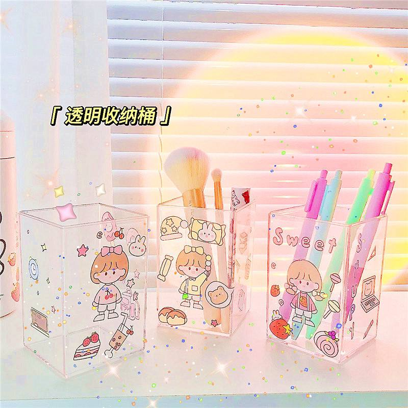 Jual Pen Holder tempat pensil tempat pena Box Kotak Persegi Lingkaran ...