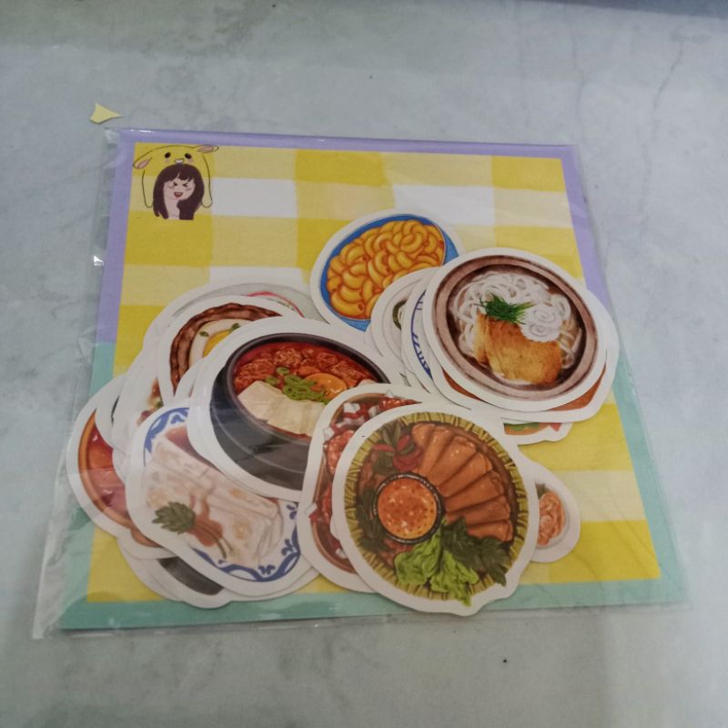 Jual S18 32 STICKER FOOD | stiker makanan stiker journal scrapbook lucu ...