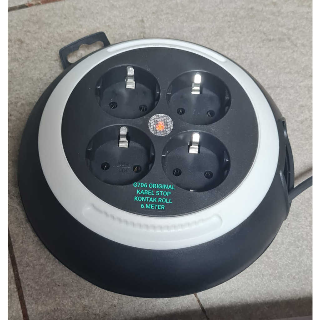 Jual G706 KABEL ROL ROLL 6 M METER BOX STOP KONTAK SOCKET LISTRIK ELEKTRIK ELEKTRONIK STEKER ...
