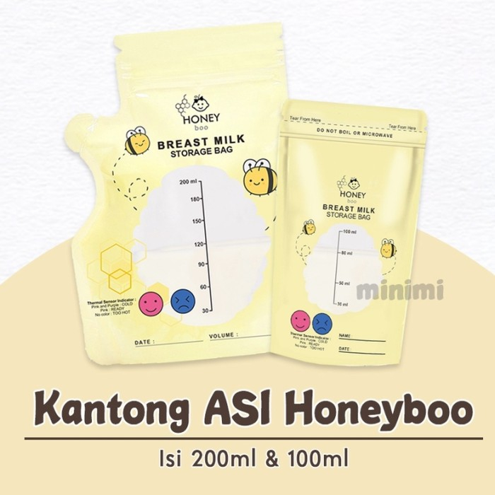 Jual [NEW] Kantong ASI 200 ML Honey Boo with Thermal Indicator (ISI 4 ...