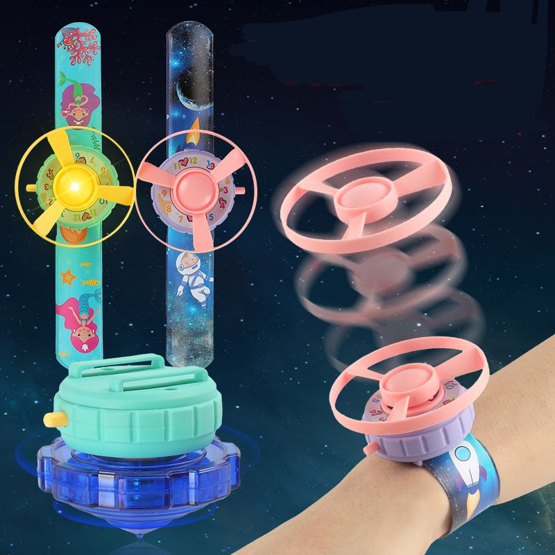 Jual [TSJ]Mainan Anak Gasing Piring Terbang Model Jam Tangan / Bamboo ...