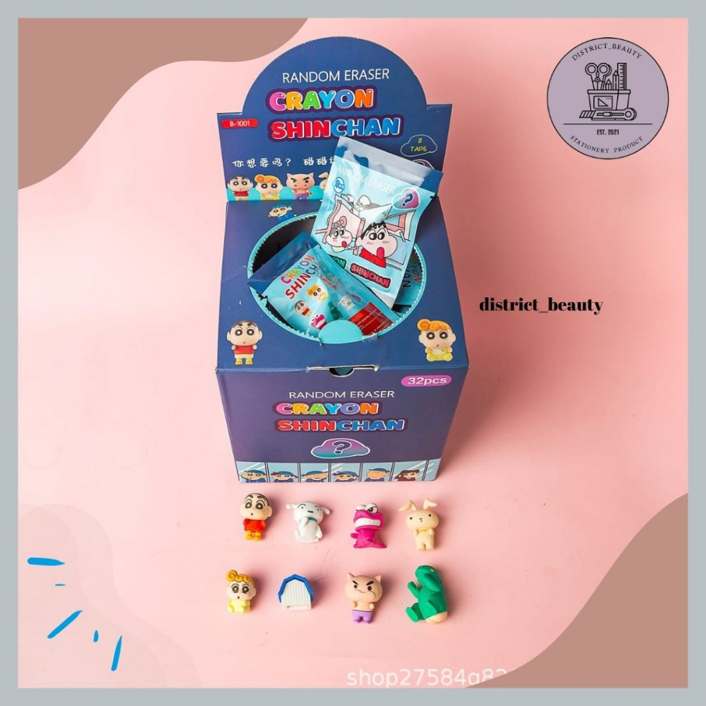 Jual PENGHAPUS MISTERI SINCHAN SANRIO POKEMON PENGHAPUS BLIND BOX ...