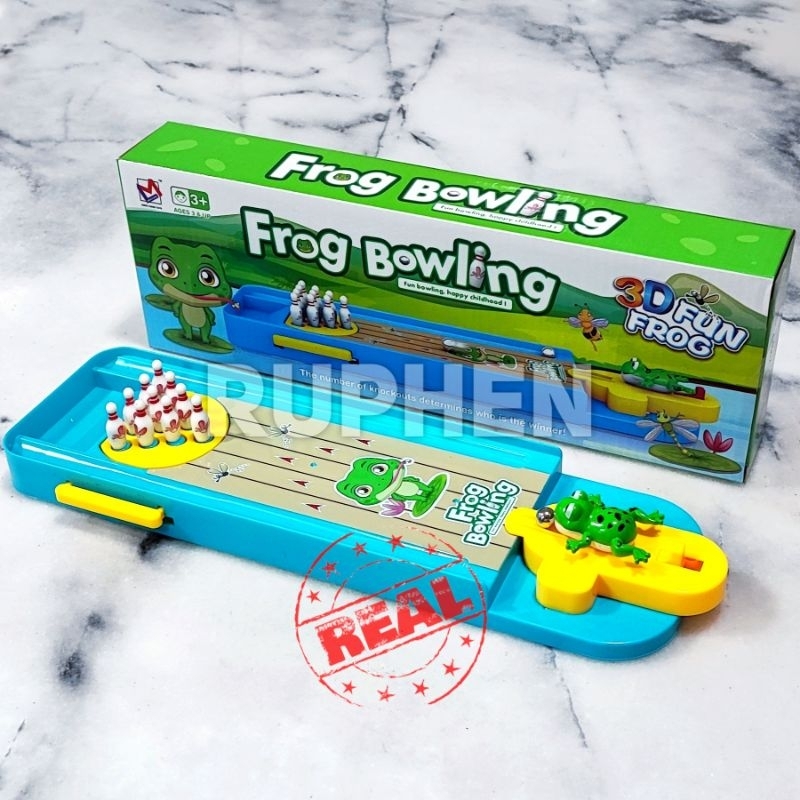 Jual Frog Bowling Ball Mini Mainan Bola Bowling Seluncur Imut IMPORT ...