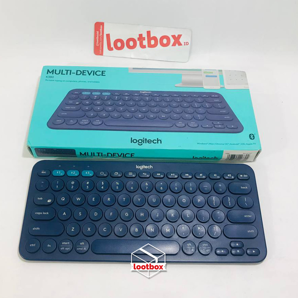 Jual Keyboard Wireless Bluetooth Multi-Device Logitech K380 - SECOND ...
