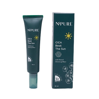Jual N'PURE CICA BEAT THE SUN SPF 50 PA ++++ Sunscreen Cream 35ml ...