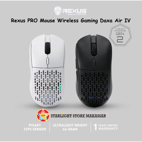 Jual Rexus PRO Mouse Wireless Gaming Daxa Air IV | Shopee Indonesia