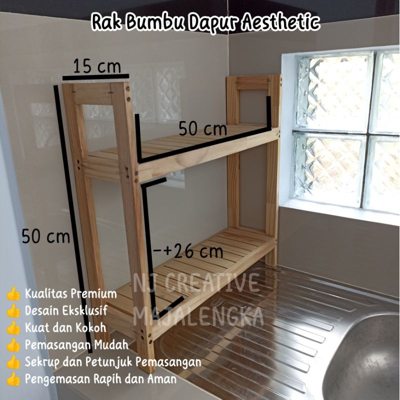 Jual Rak Bumbu Dapur Susun 2 Tingkat Ukuran Besar Muat Banyak | Shopee ...