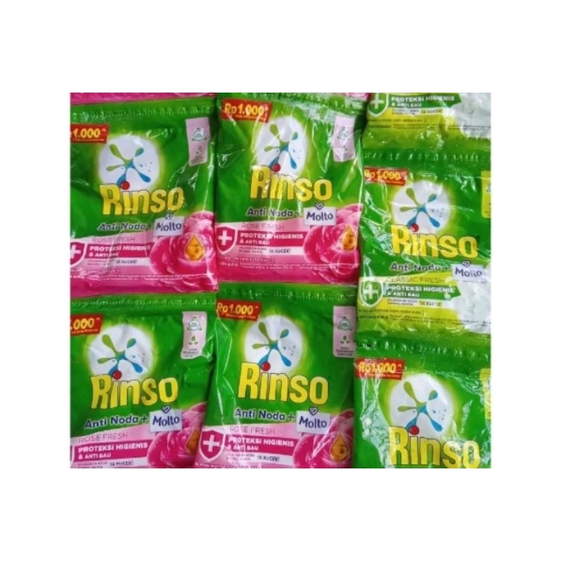 Jual RINSO PK 40GR X 6 PCS / DETERGEN BUBUK RINSO 1 RENCENG ISI 6 PCS ...