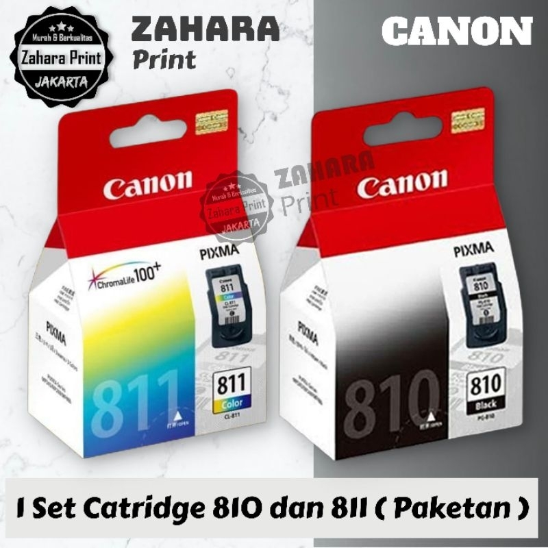 Jual Catridge Printer Canon 810 + 811 For IP2770, MP287, MP245, MP496 ...
