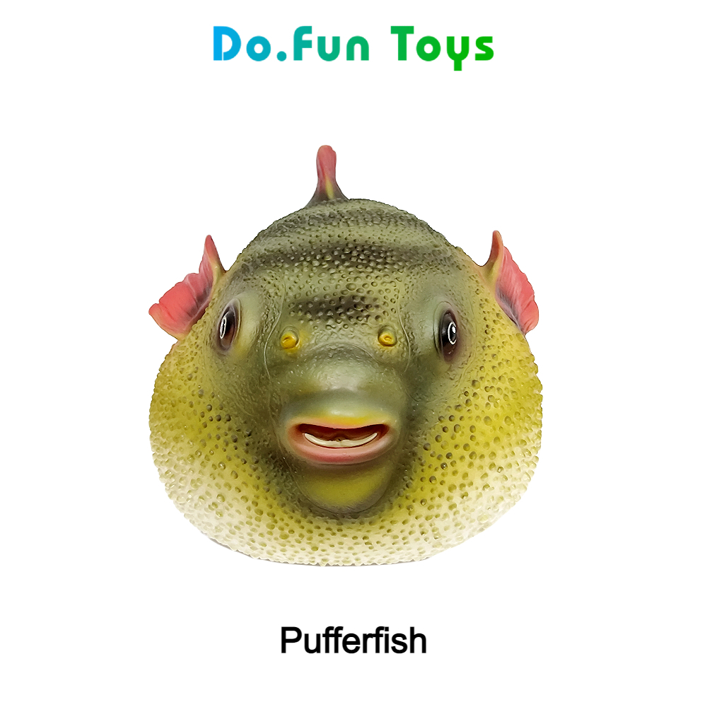 Jual Soft Rubber Stuffed Animal Figurine | PUFFERFISH / Mainan Miniatur ...