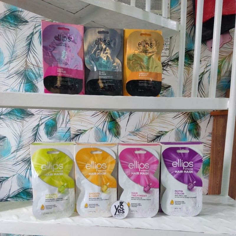 Jual Ellips vitamin hair mask elips masker rambut bervolume rusak ...