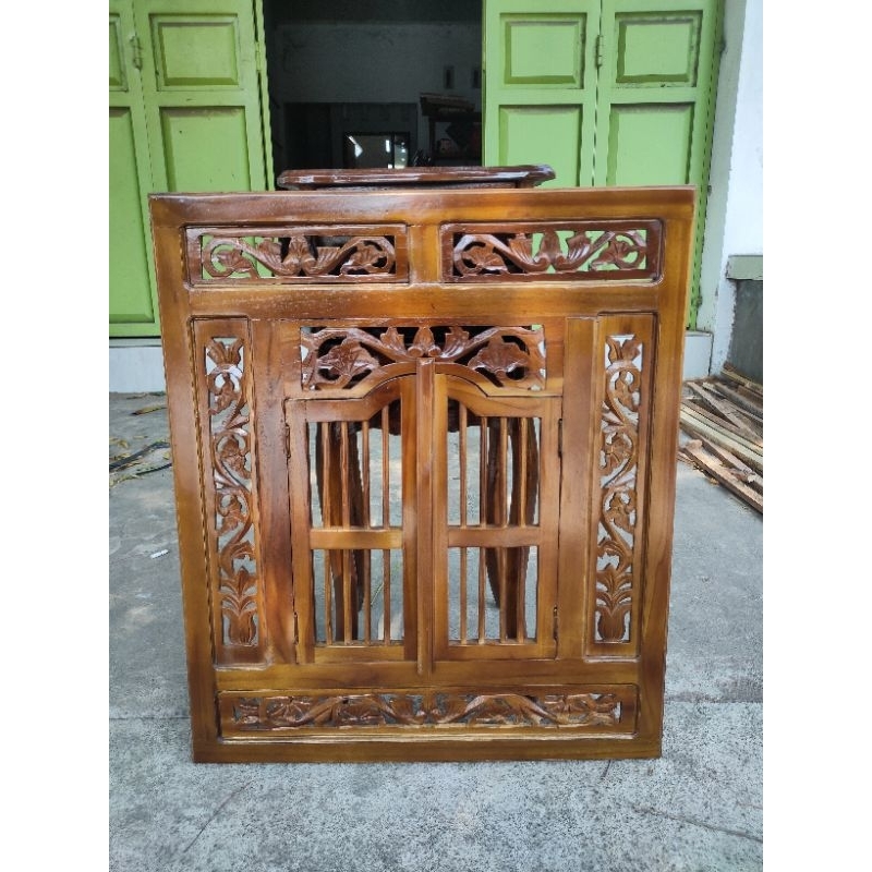 Jual Hiasan dinding Krepyak jendela natural ukuran 70 x 60 cm | Shopee ...