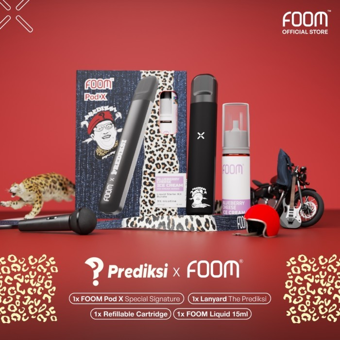Jual DEVICE FOOM POD X PREDIKSI EDITION + FOOM SALTNIC 15ML AUTHENTIC ...