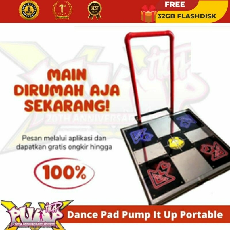 Jual Dance Pad Pump It Up Portable Single beban diatas 100kg | Shopee Indonesia
