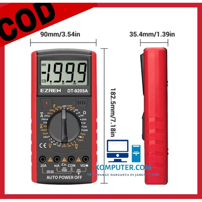 Jual ALAT Ukur Arus listrik Multitester MultiMeter Avometer | Shopee ...