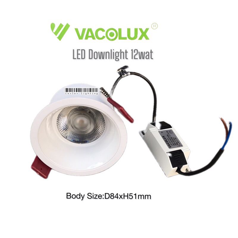 Jual Lampu Downlight led 12 wat/Vacolux Downligh trimlees led spotlight ...