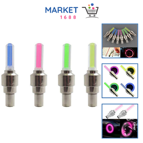 Jual Market1688 Pentil Led 2 pcs Lampu Roda Ban Mobil Sepeda Dan Motor ...