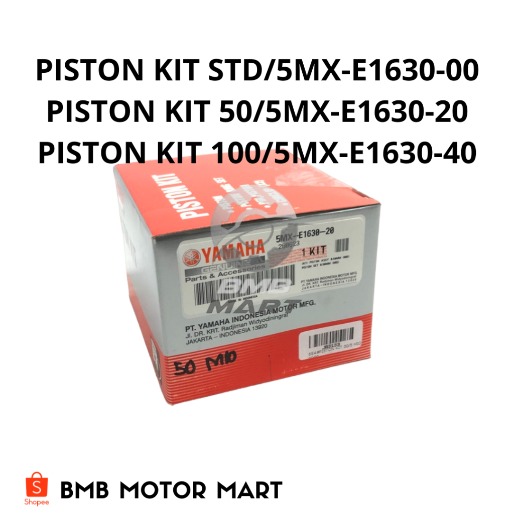 Jual PISTON KIT STD 50 100 MIO SPORTY 5MX-E1630-00, 5MX-E1630-20,5MX-E1630-40 YAMAHA | Shopee ...