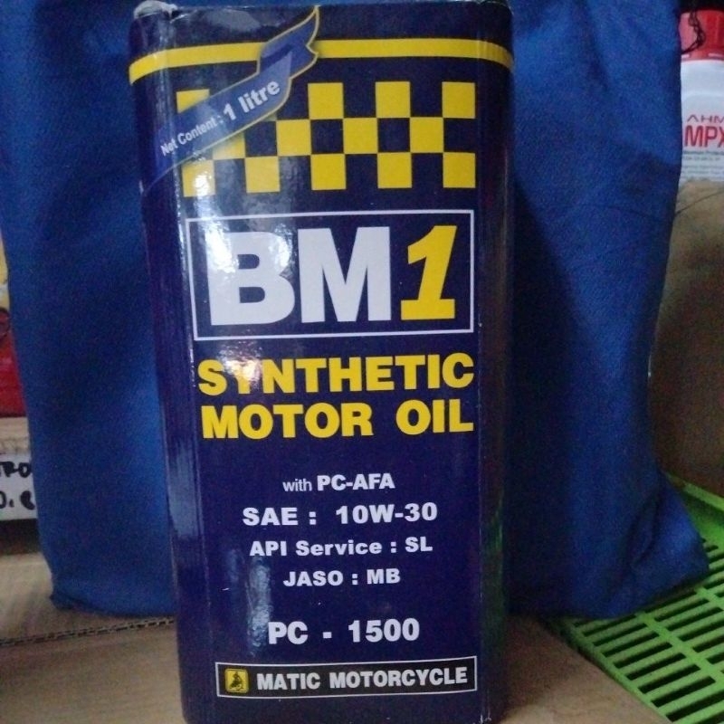 Jual Oli BM1 PC-1500 Matic - 1000ml 10w-30 Oil Mesin Motor Scooter ...
