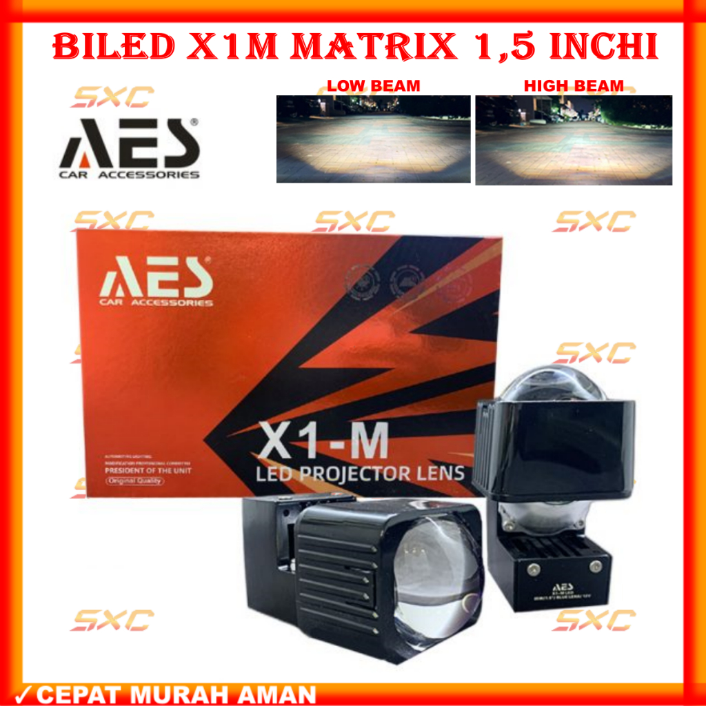 Jual ORIGINAL BILED AES MINI 1.5 INCHI 35W 6000K BILED Matrix BILED AES ...