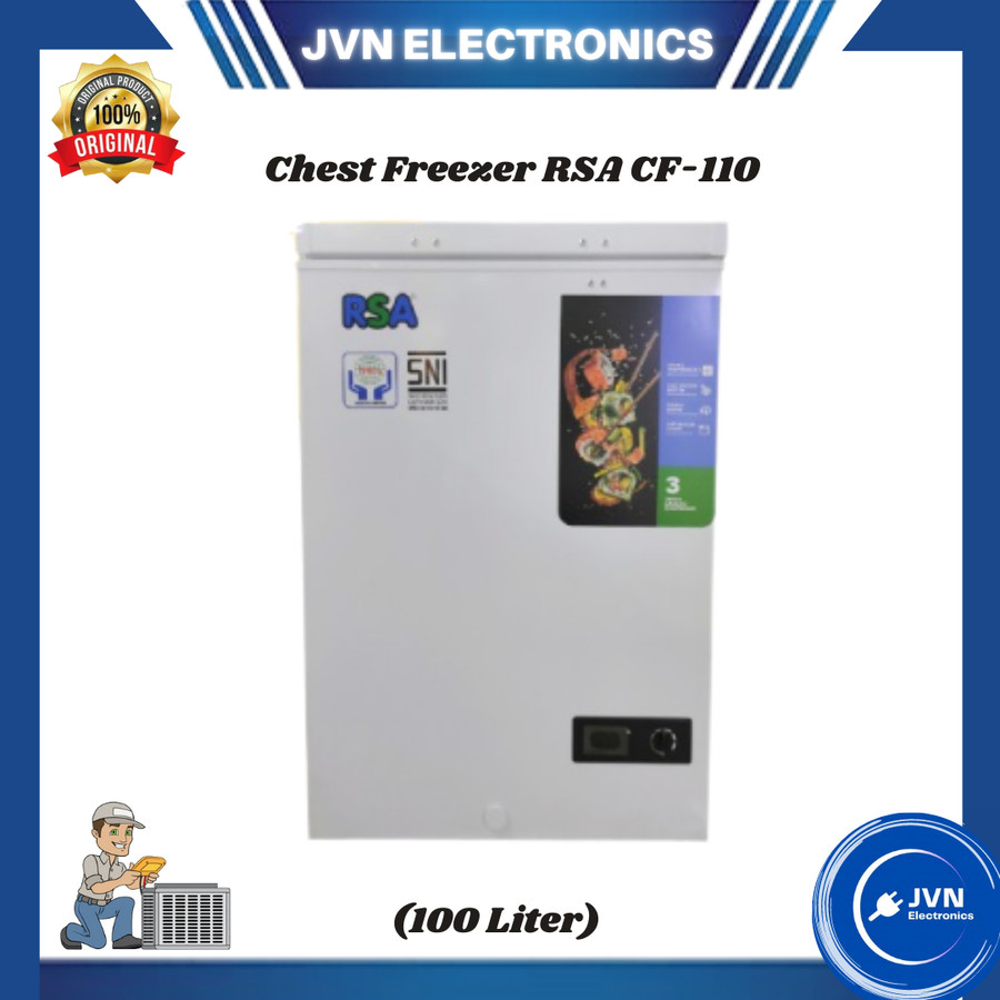 Jual CHEST FREEZER RSA CF-110 100 LITER | Shopee Indonesia