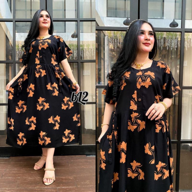 Jual DASTER TERBARU BUSUI DAN BUMIL KANCING DEPAN | DRESS REALPICT IBU ...