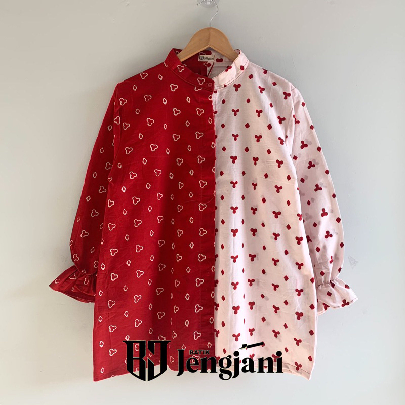 Jual Blouse Batik Merah Putih | Batik Kemerdekaan | Seragam Merah Putih ...