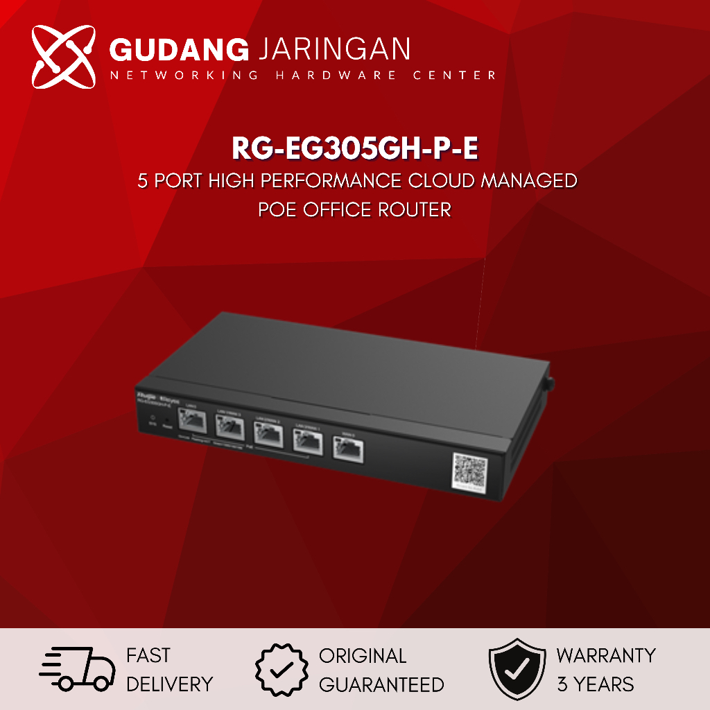 Jual RUIJIE REYEE RG-EG305GH-P-E 5 PORTS CLOUD MANAGED HIGH PERFORMANCE ...