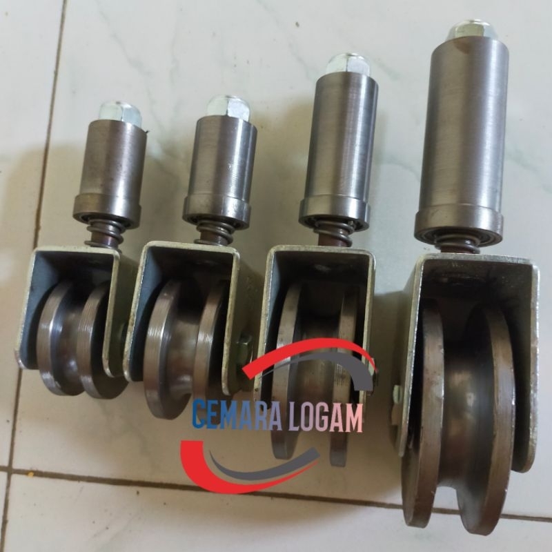 Jual RODA sliding besi super as pintu pagar besi stenlis dorong lipat ...