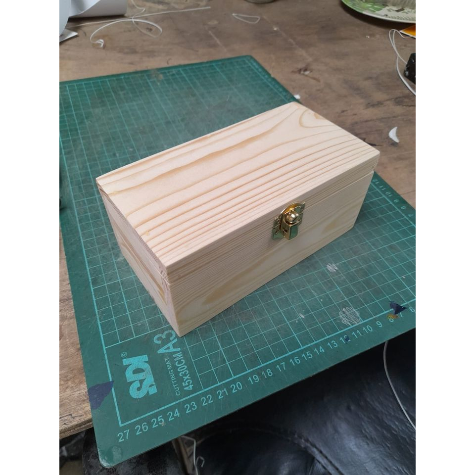 Jual box kotak kayu penyimpanan serba guna | Shopee Indonesia