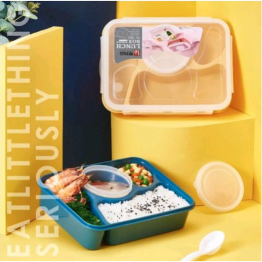 Jual LUNCH BOX 4 SEKAT KOTAK BEKAL 1000 ML ANTI TUMPAH 5371 KOTAK MAKAN ...